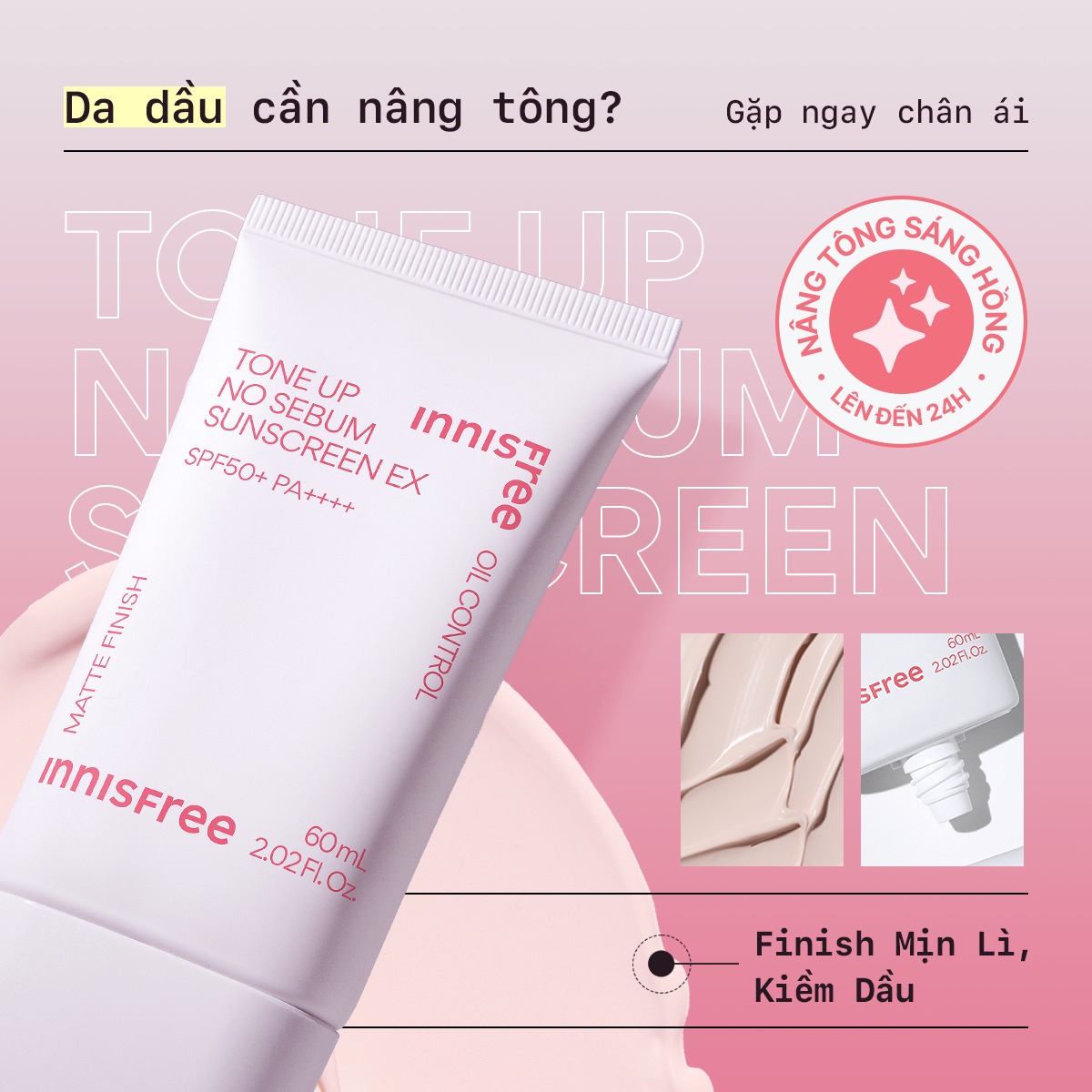Kem Chống Nắng Nâng Tone Kiềm Dầu Innisfree Tone Up No Sebum Sunscreen ...